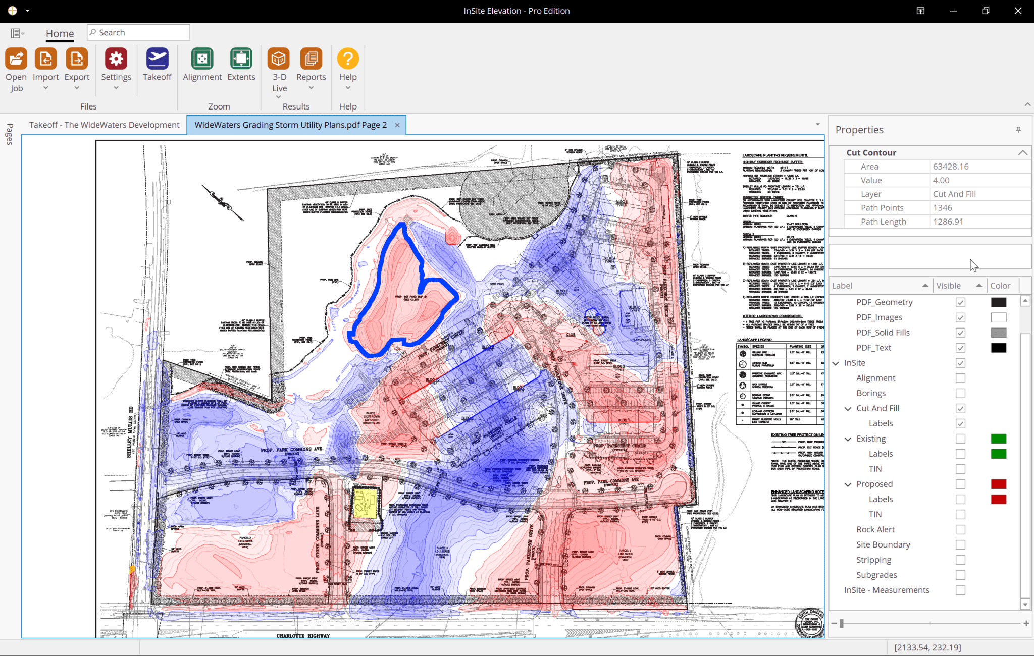 New Production Cut & Fill Map | InSite Software