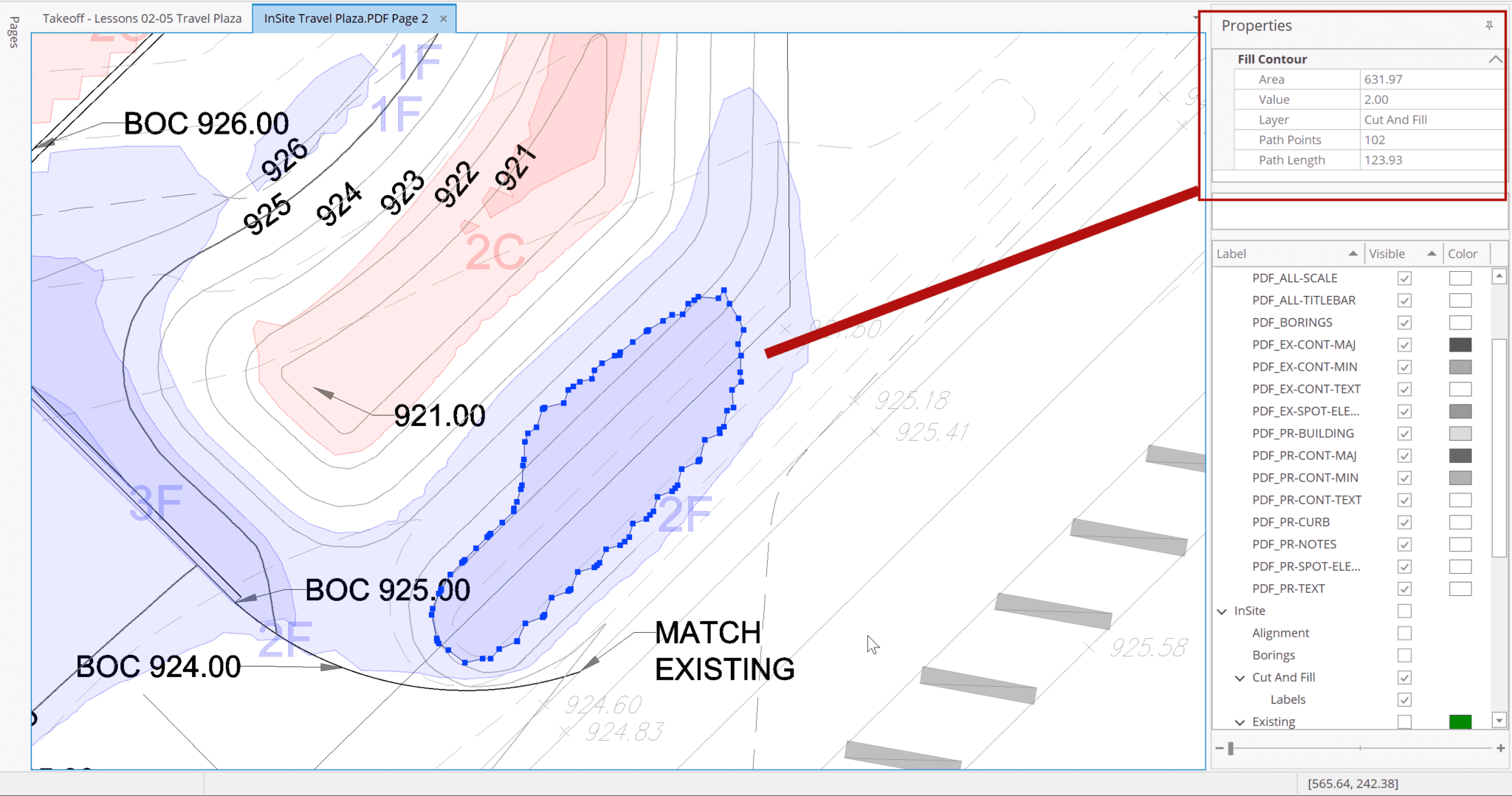 New Production Cut & Fill Map | InSite Software